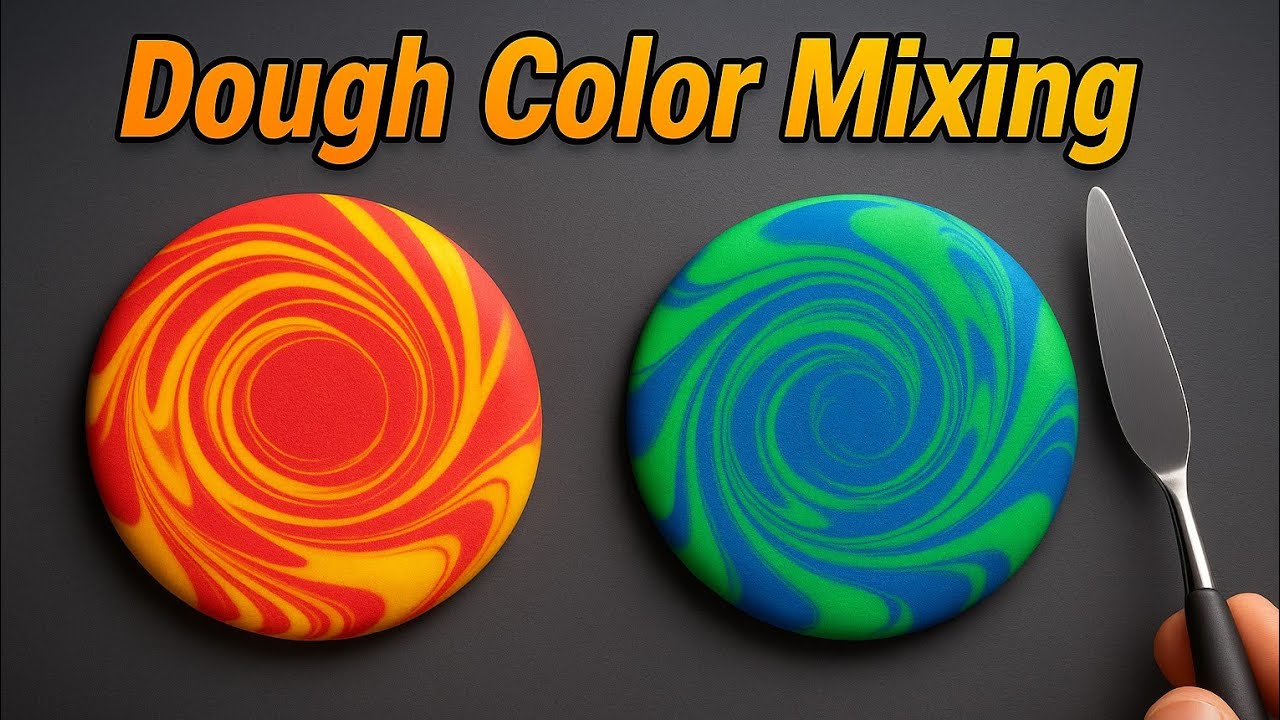 Dough Color Mixing | Satisfying Color Blend | Relaxing ASMR Video - YouTube