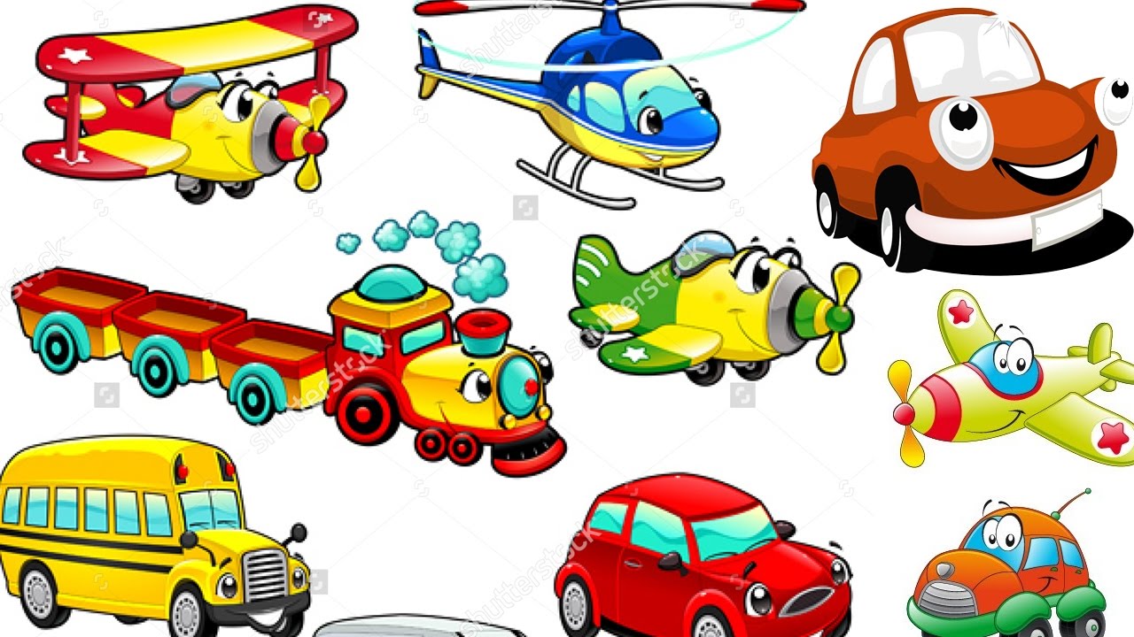 Learning Street Vehicles Names and Sounds for kids - Learn with Captain ...