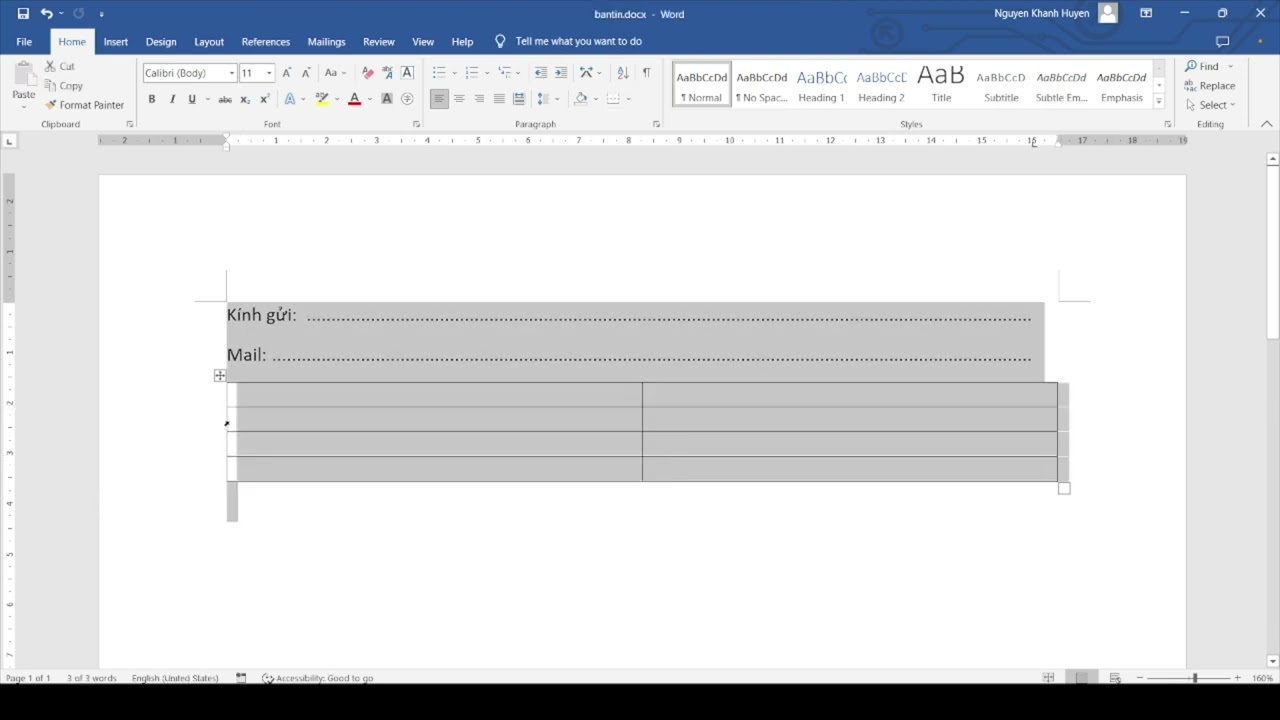 WORD - Hướng dẫn chỉnh sửa Cell Table trong Word - TIN HỌC VĂN PHÒNG ...