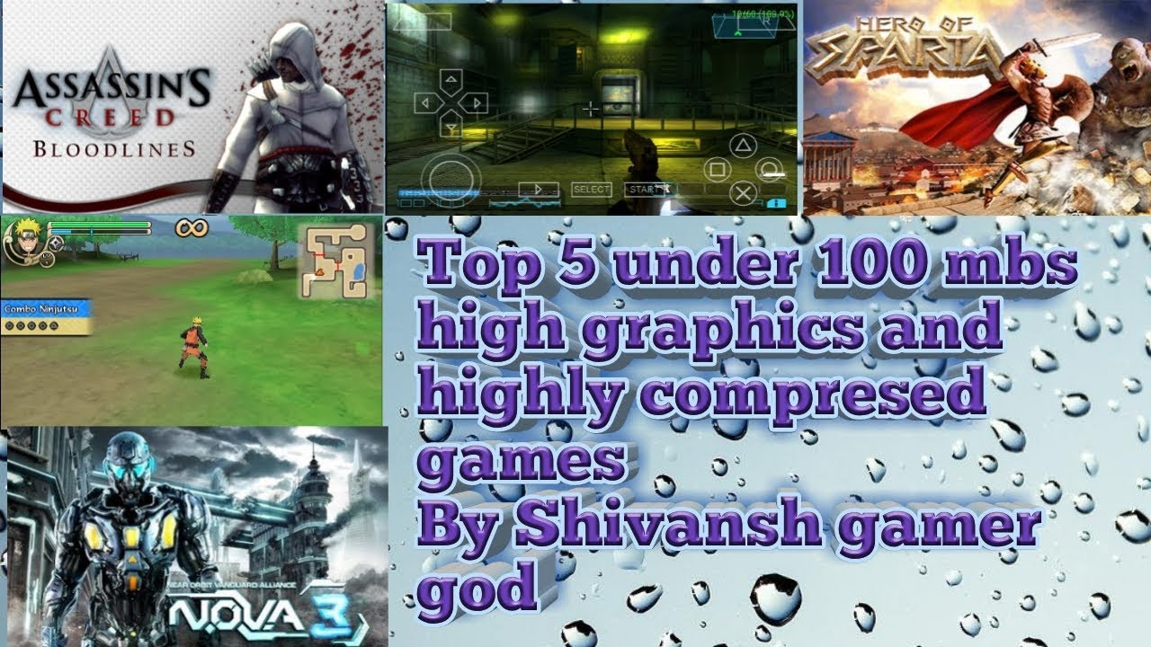 Top 5 under 100 mb games with high graphics for ppsspp by Shivansh ...