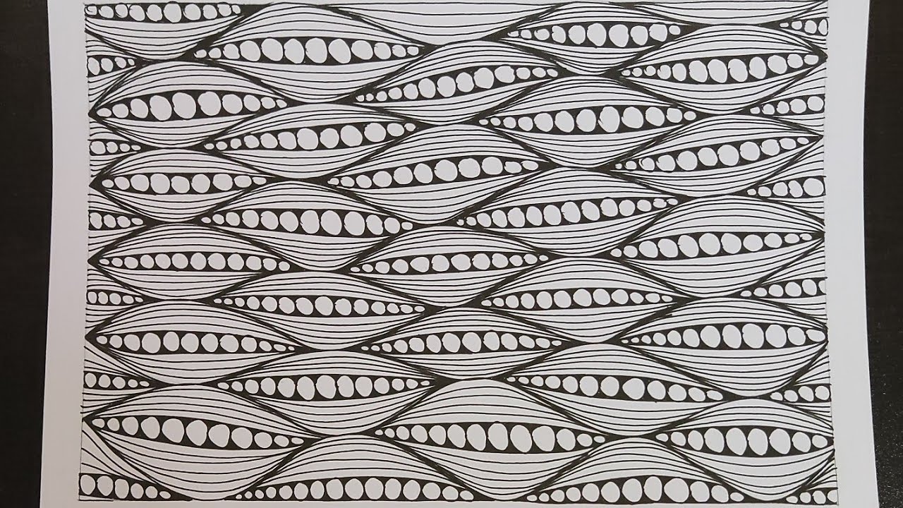 Pattern 133|How to draw pattern|zentangle pattern|floral pattern|easydoodle pattern|pattern ...