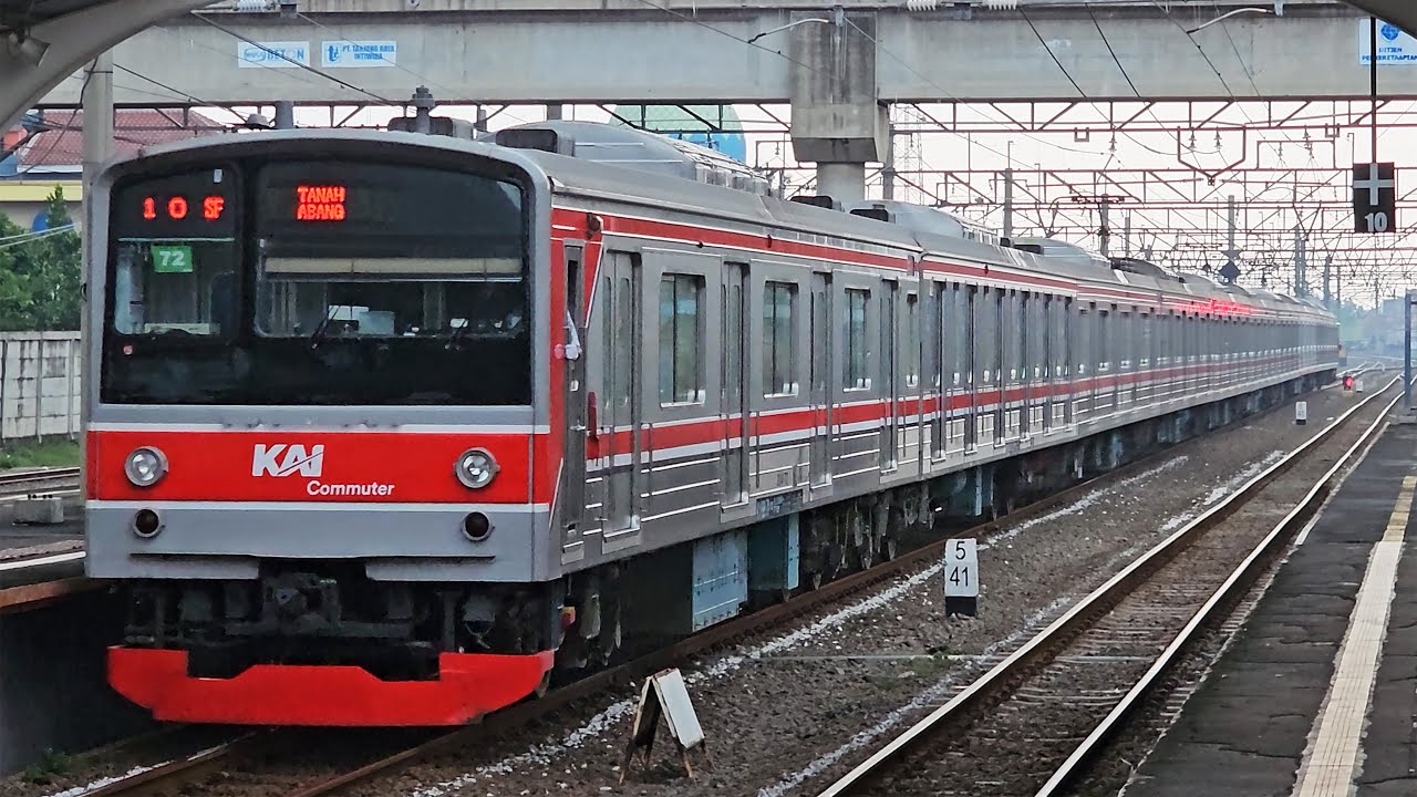 [4K] Stasiun Parung Panjang: Kompilasi Kereta JR 205, TM 6000 | KRL ...