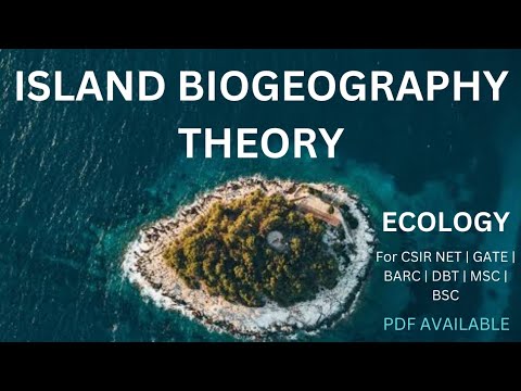 Island biogeography theory | CSIR NET | Ecology - YouTube