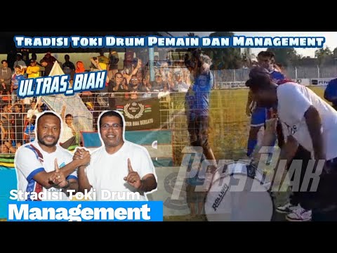 MOMEN TOKI DRUM PEMAIN DAN MANAGEMENT PSBS BIAK BERSAMA ULTRAS BIAK 💙 😇 ...