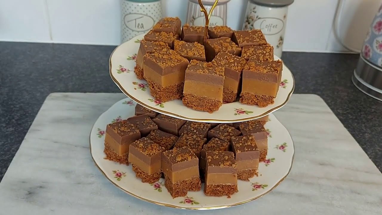 Biscoff Millionaire Shortbread - Yummy Treat - YouTube