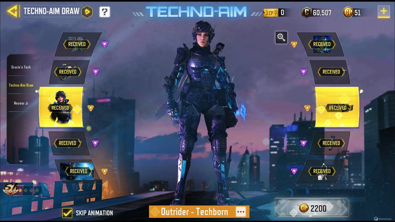 COD Mobile Techno Aim Full Lucky Draw - YouTube