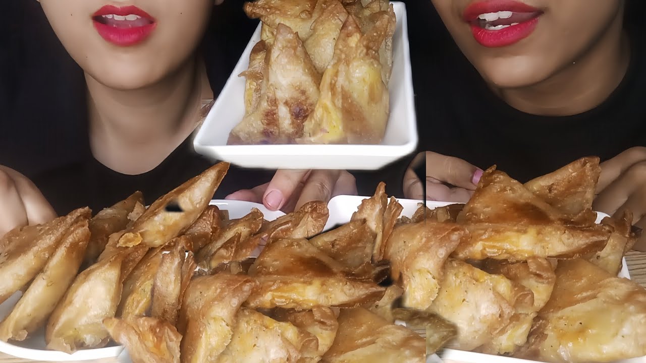 Eng Sub) Who can eat more? |Samosa Eating Challenge |Mukbang Soul - YouTube