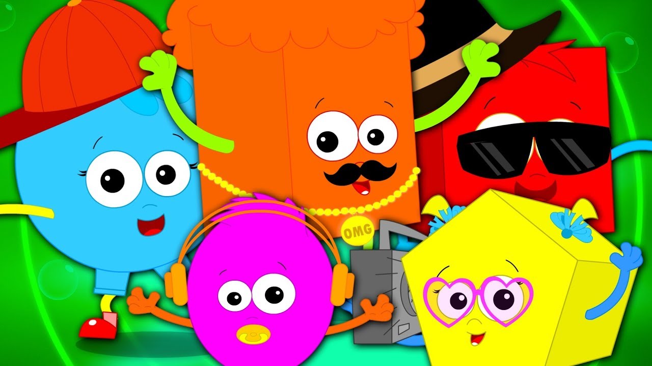 Shapes Finger Family Nursery Rhymes | The Shapes Song | Learn Shapes ...