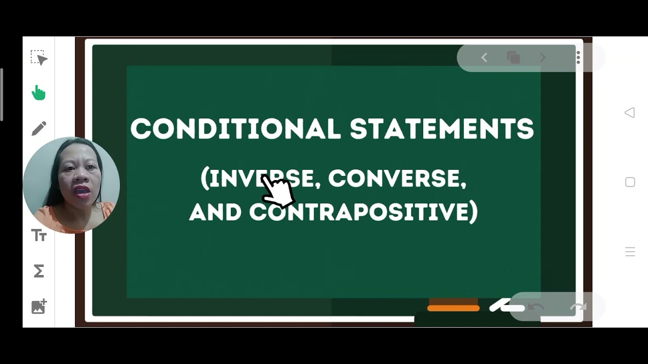 Conditional Statement's Inverse, Converse, and Contrapositive - YouTube