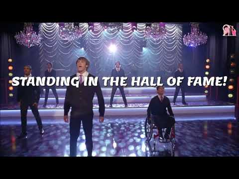 Hall of fame ♬  Glee Cast | Lyric Video | Full Performance & Song