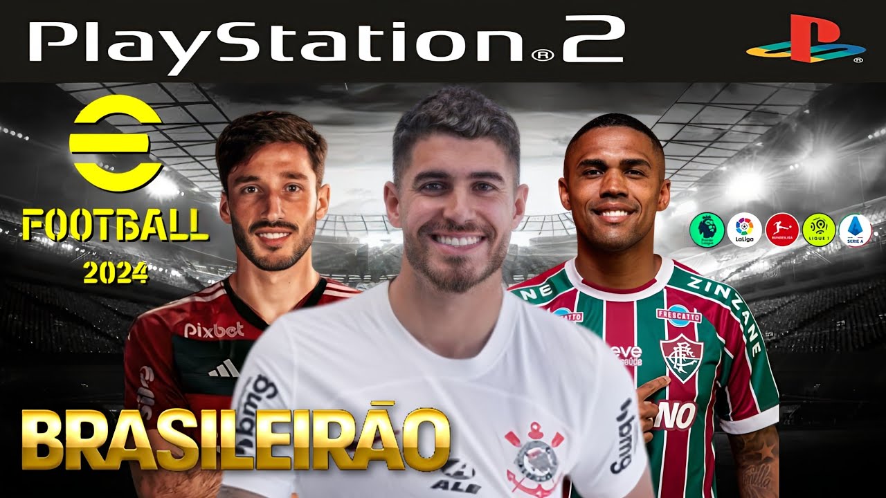 PES 2024 PS2 ISO DOWNLOAD EFOOTBALL ATUALIZADO - YouTube