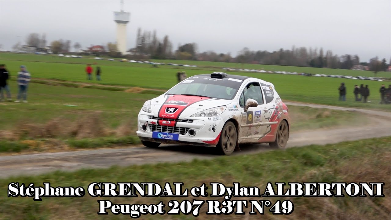 Finale coupe France Rallyes 2022 à Béthune Peugeot 207 R3T N°49 ...