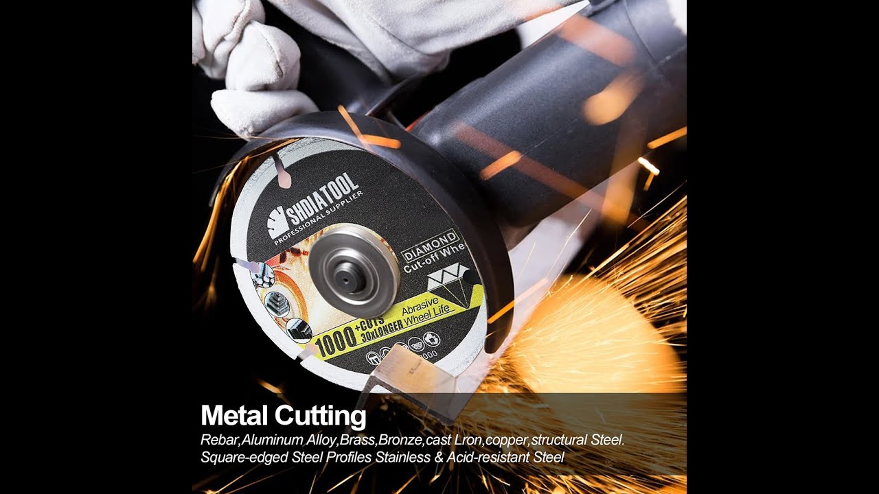 SHDIATOOL Diamond Metal Cutting Disc for Steel Tube Iron Rebar Angle ...