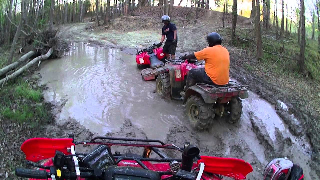 Honda Rancher 420, 300, and 250 @ Bailey's Farm - YouTube