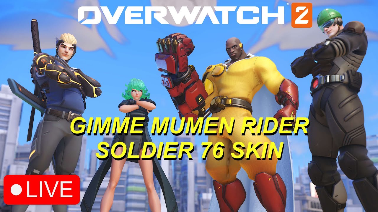 Gimme Mumen Rider Soldier 76 Skin - Overwatch 2 - YouTube