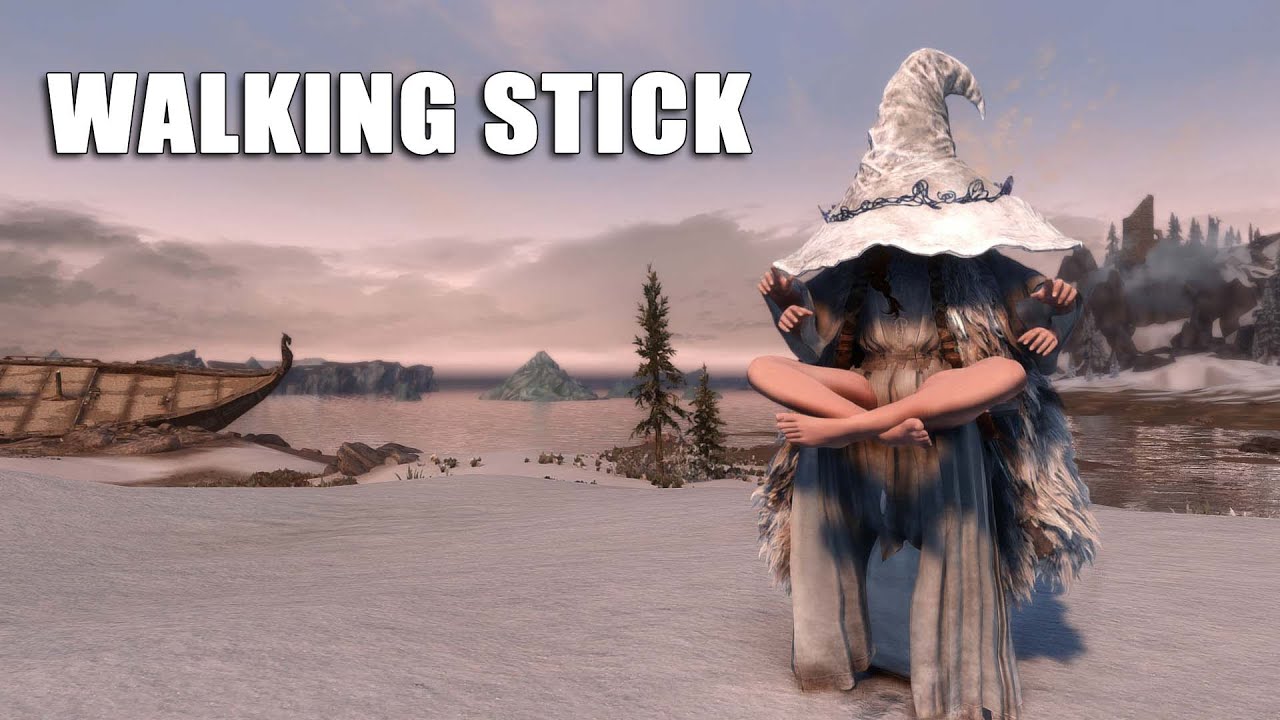 WALKING STICK - Skyrim Mods Watch - YouTube