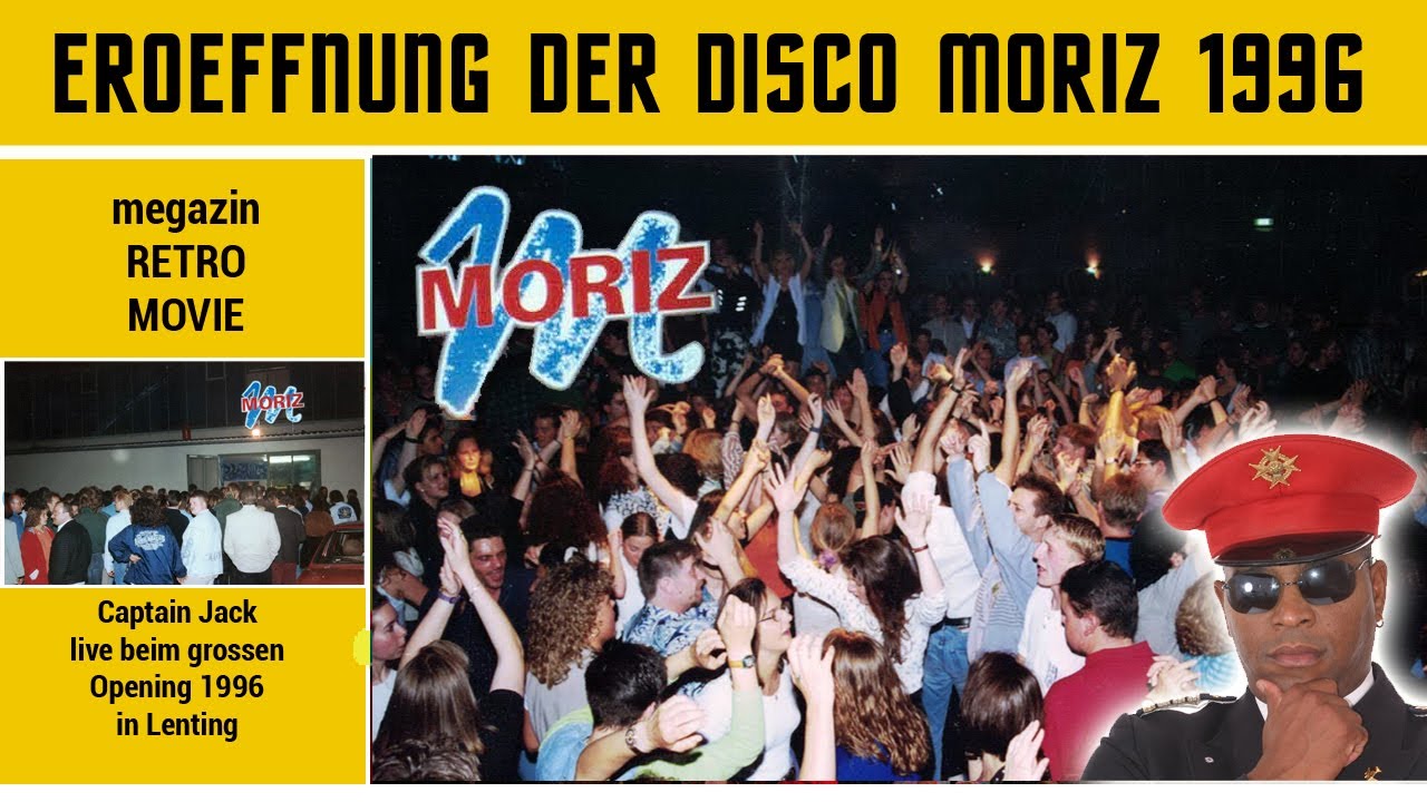 Eröffnung der Discothek Moriz 1996 in Lenting mit Captain Jack - live ...