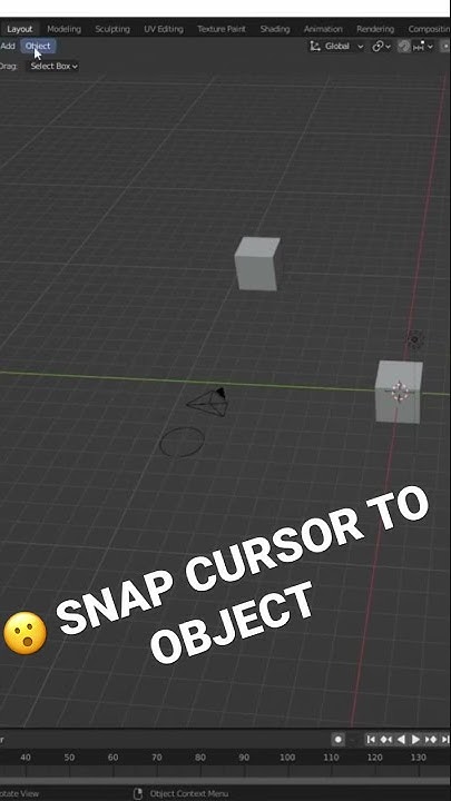 😮 Model in Blender - Snap 3D Cursor to Object #shorts - YouTube