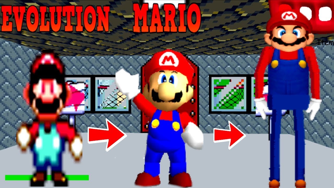 EVOLUTION MARIO in Baldi's Basics MOD - YouTube
