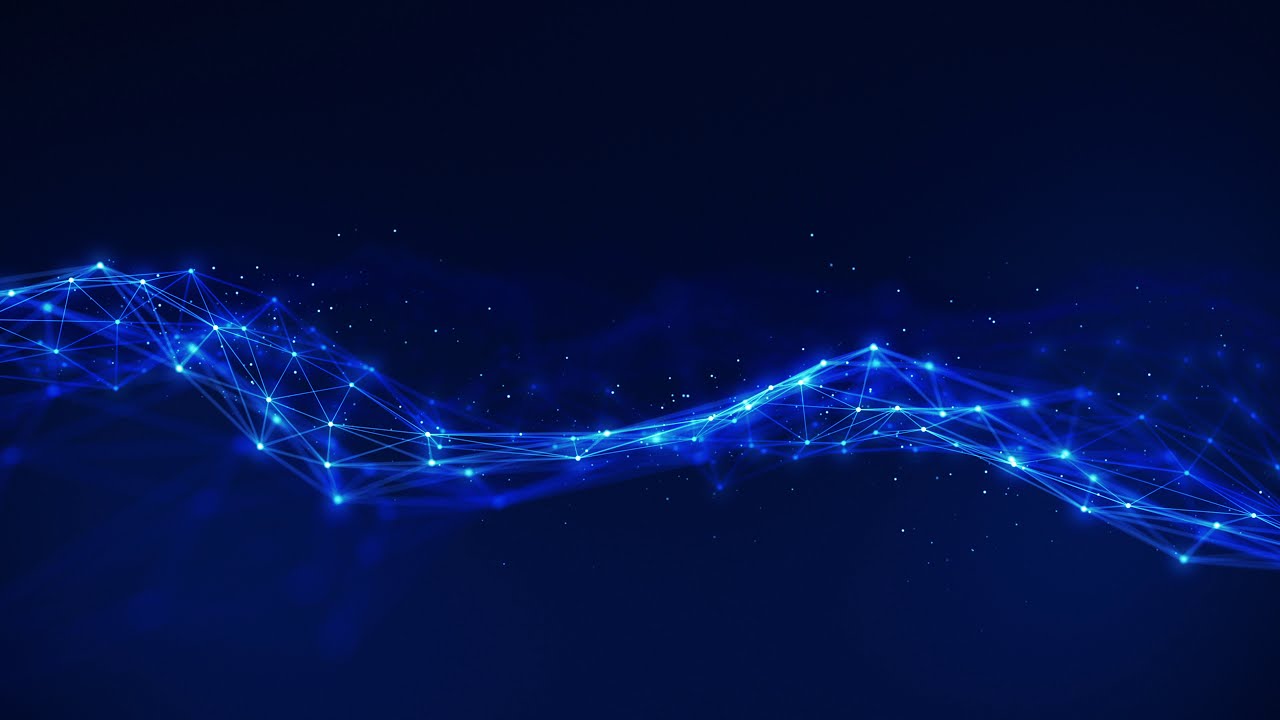 4k futuristic network technology plexus concept - YouTube