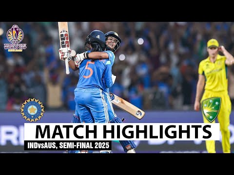 India vs Australia Women World Cup Semi Final Highlights 2025 | India Inning Highlights Today 341/5