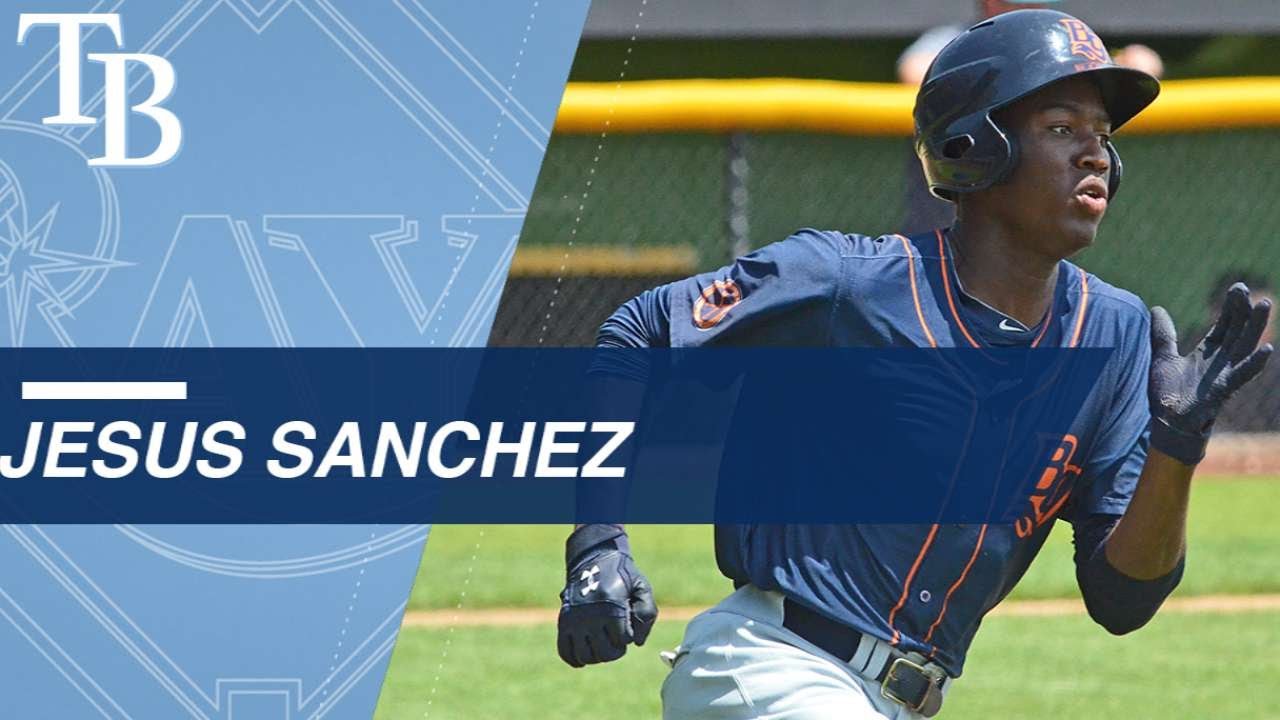 Top Prospects: Jesus Sanchez, OF, Rays - YouTube