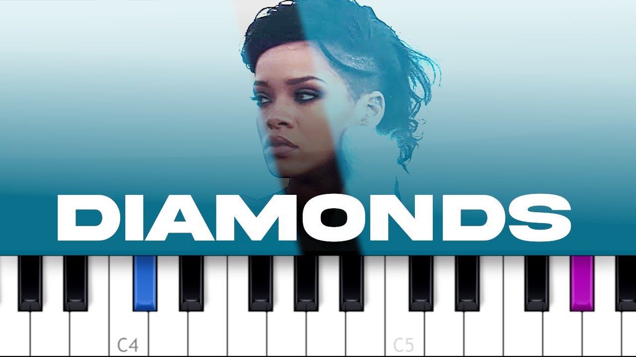 Rihanna - Diamonds (piano tutorial) - YouTube