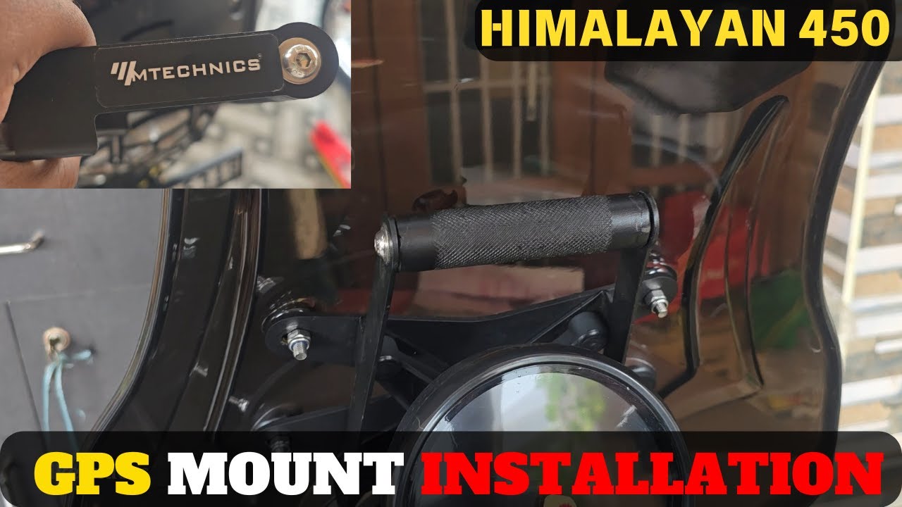 Himalayan 450 GPS Mount - Installation - from M-technis🤩 - YouTube