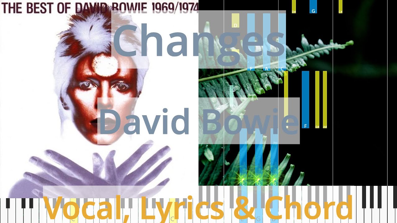 🎹Chord & Lyrics, Changes, David Bowie, Synthesia Piano - YouTube