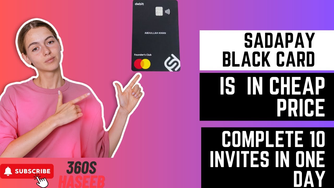 How to order SadaPay black founder card in cheap price | SadaPay ...