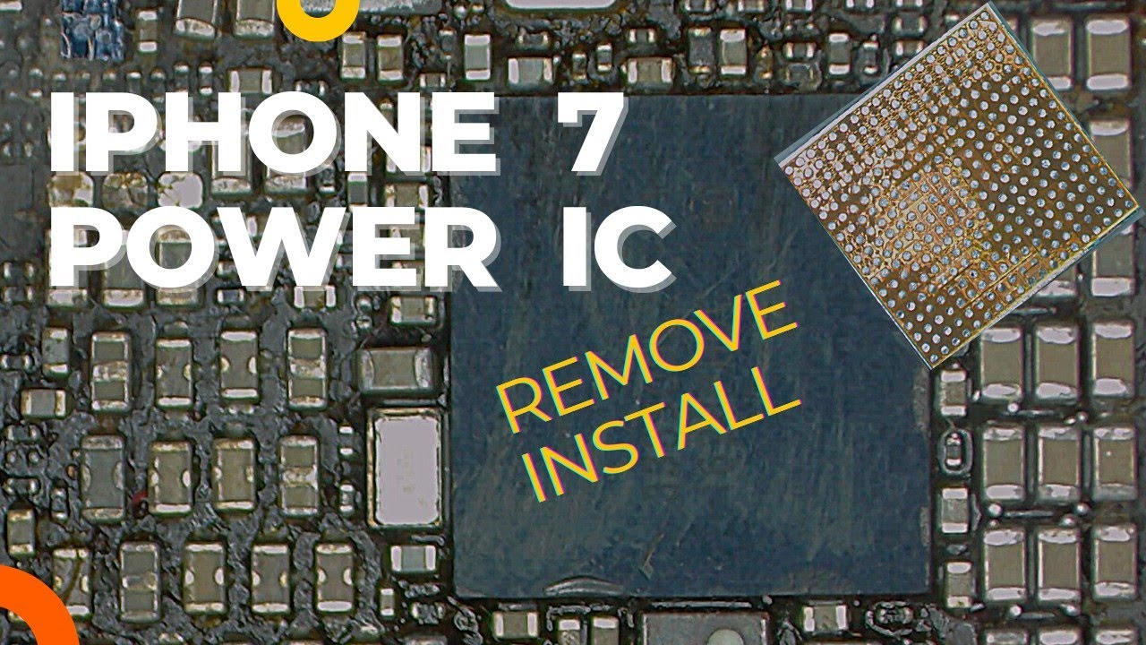 iphone 7 power ic remove & install - YouTube