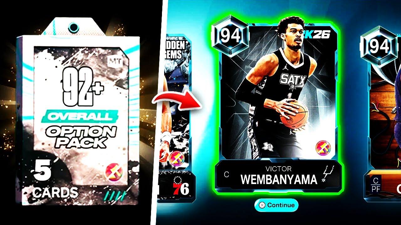 OPENING MY 92+ DIAMOND OPTION PACK FROM LEVEL 37 IN NBA 2K26 MyTEAM ...