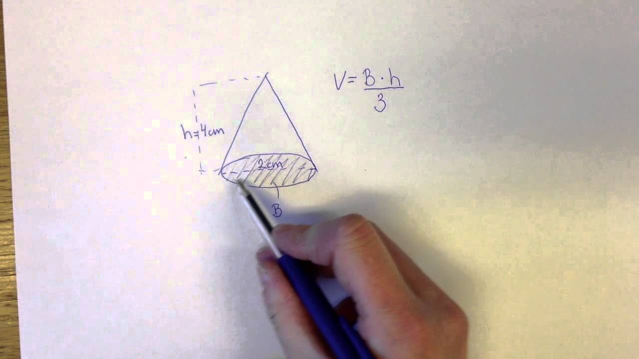 Volym av kon - YouTube