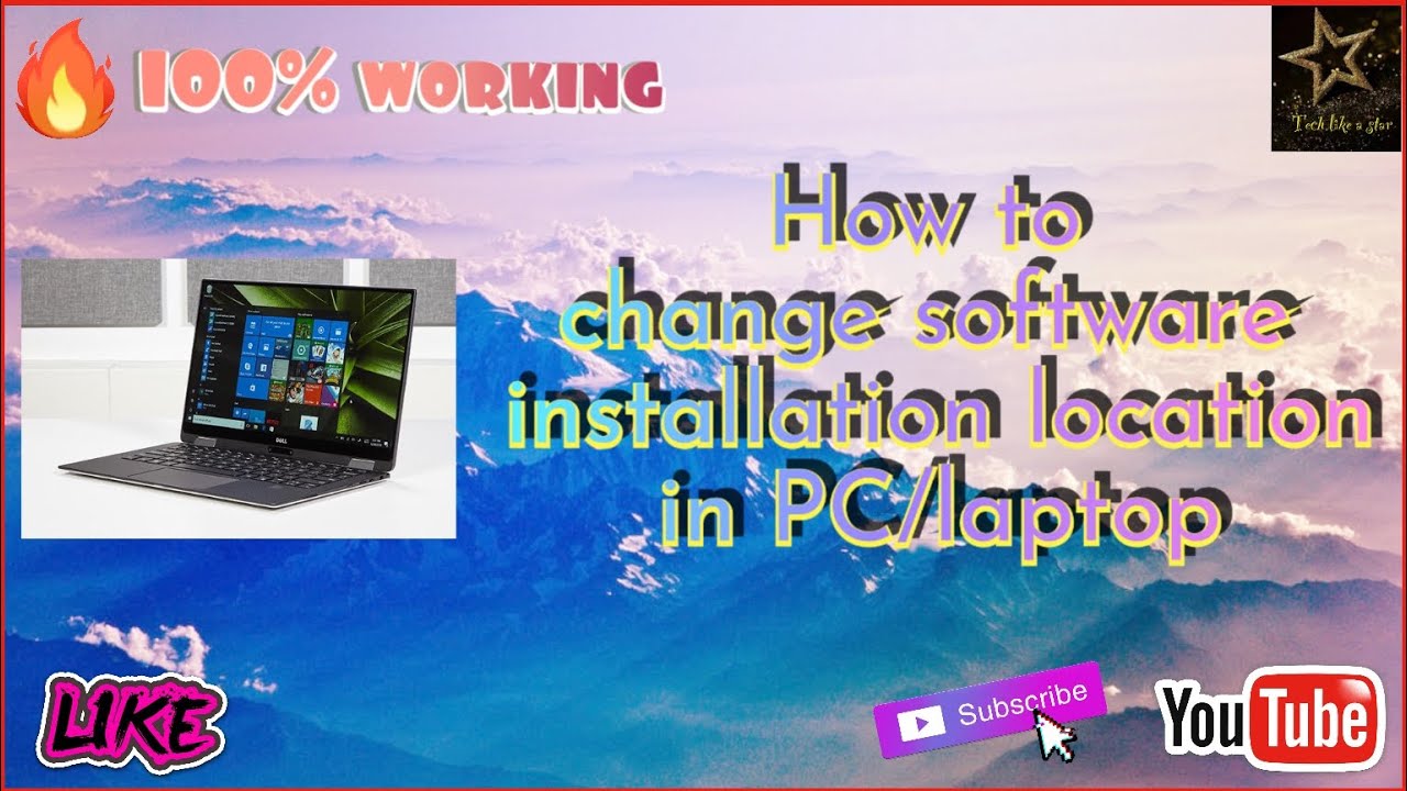 how to change software installation location in pc/laptop? - YouTube