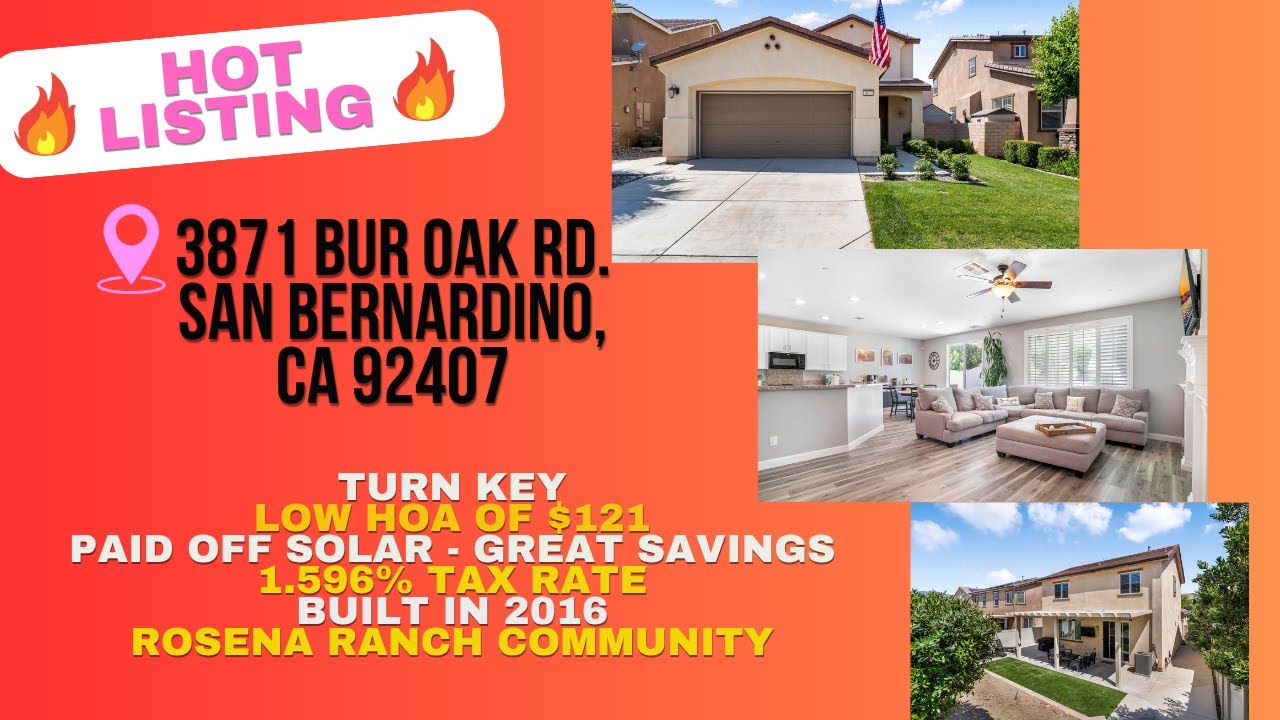Under $600k in Rosena Ranch 🔥3871 Bur Oak Rd. San Bernardino, CA 92407🔥 ...