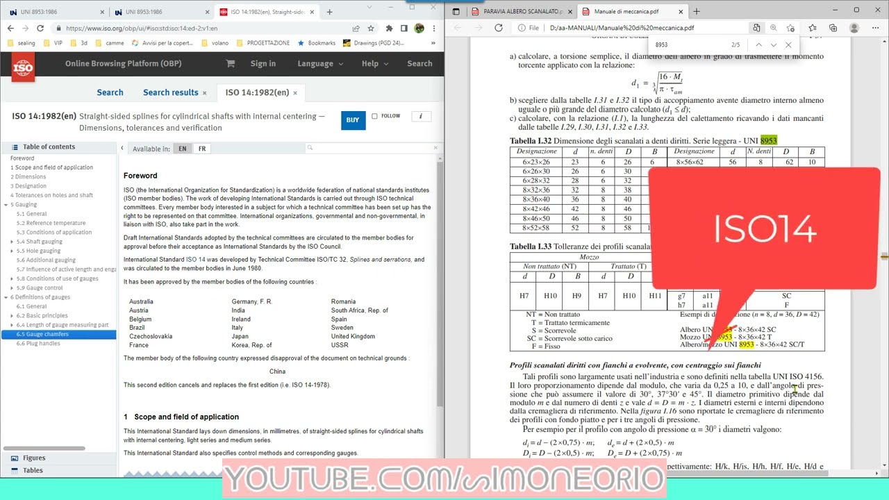 BASTA UNI 8953 ... USARE ISO14 - YouTube