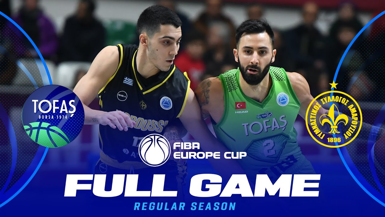 Tofas Bursa v Maroussi Basketball Club | Full Basketball Game | FIBA ...