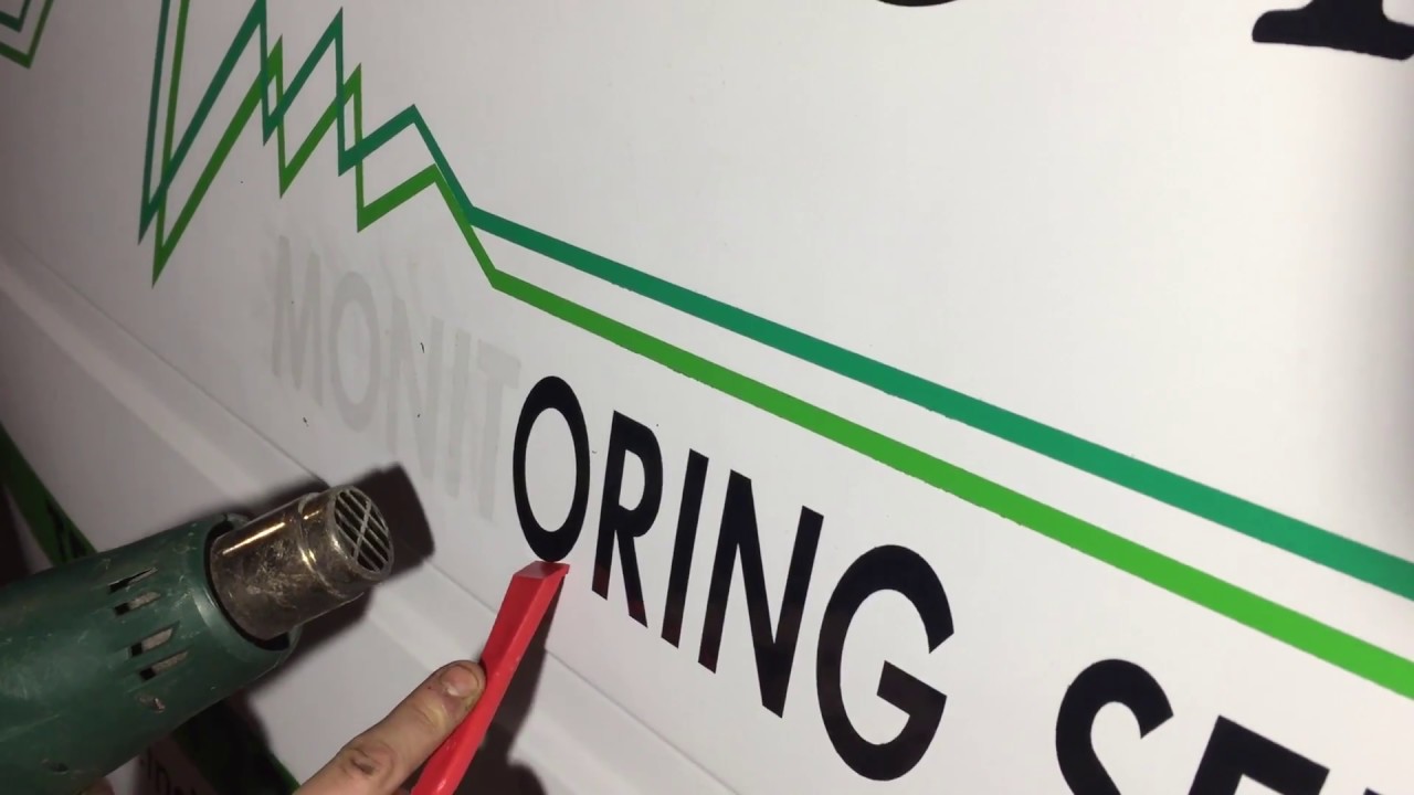 How to remove signwriting stickers and vinyl - YouTube