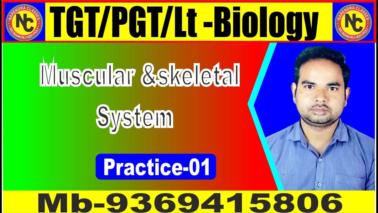 TGT/PGT/LT BIOLOGY TOPIC - Muscular & skeletal system BY DEEPAK SIR ...