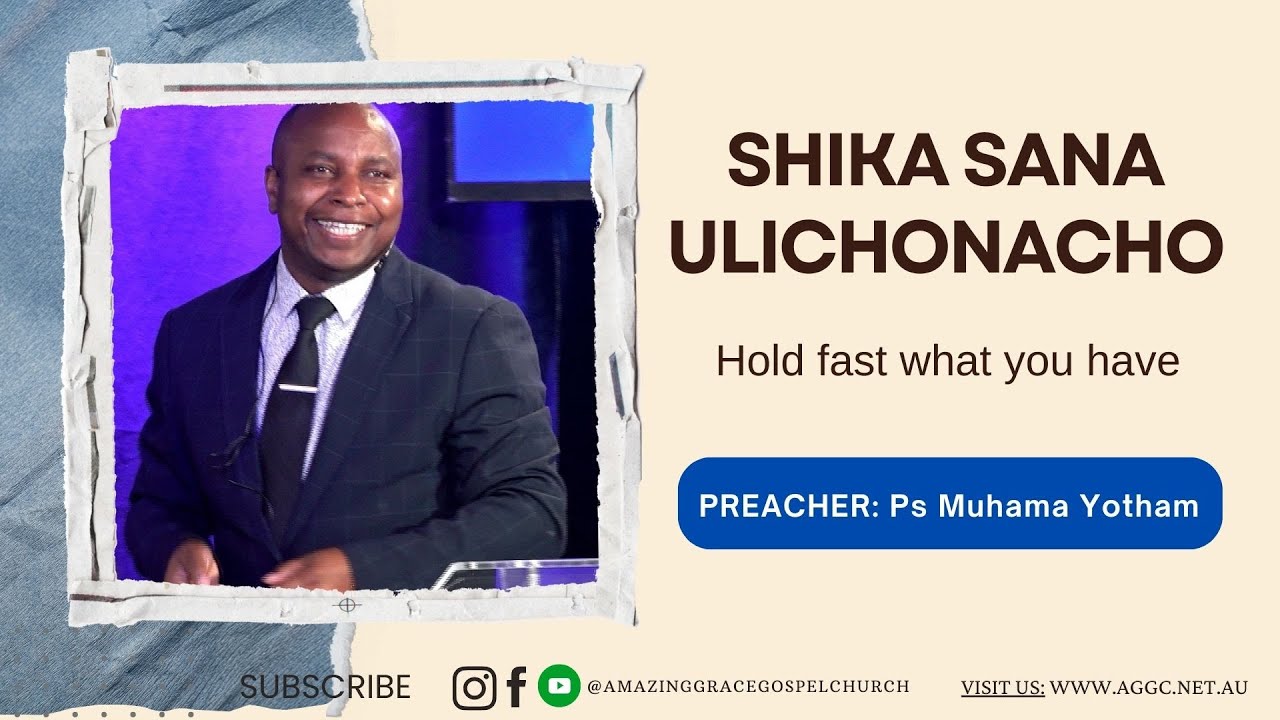 Ps Muhama Yotham - Ushike Sana Ulichonacho - YouTube