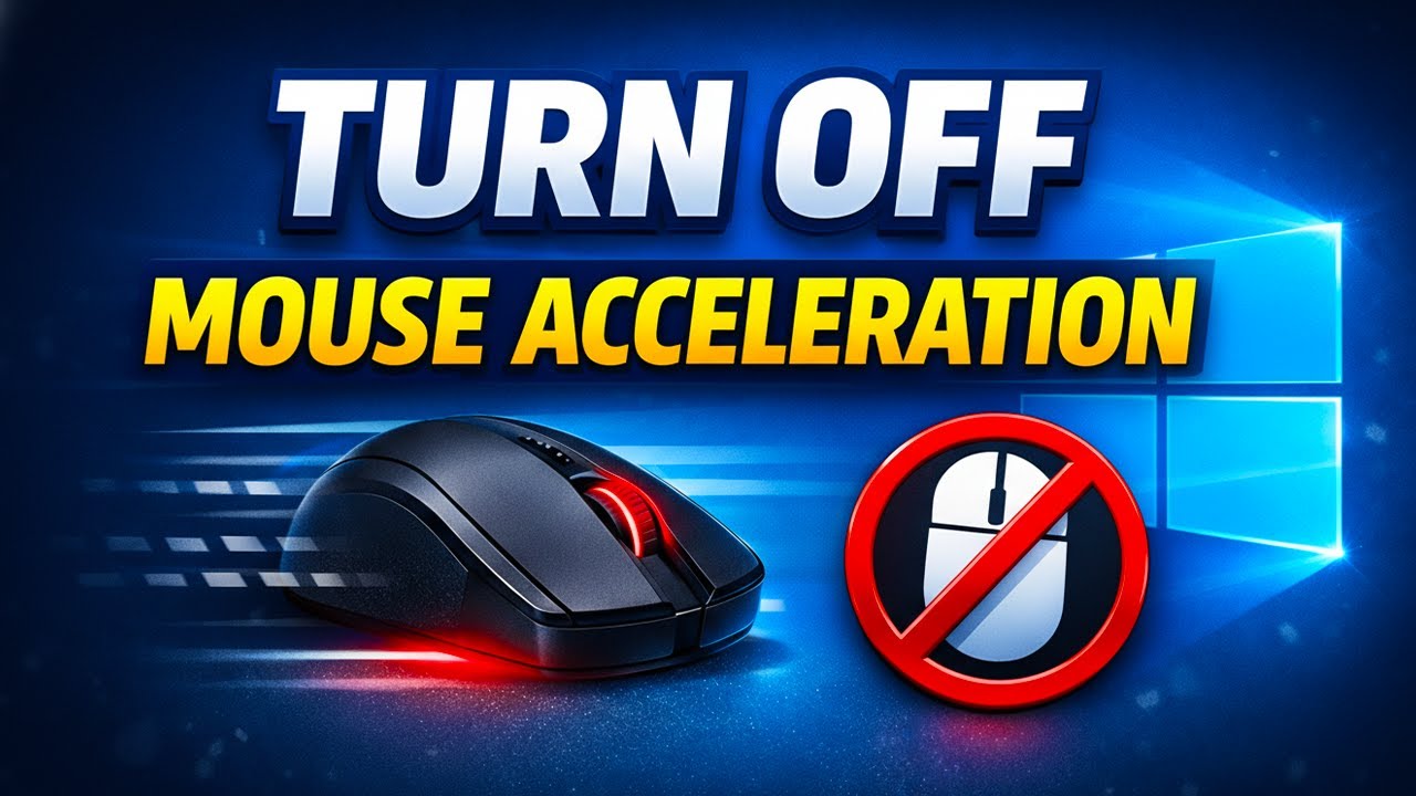 How to Turn Off Mouse Acceleration on Windows (Better Accuracy) - YouTube