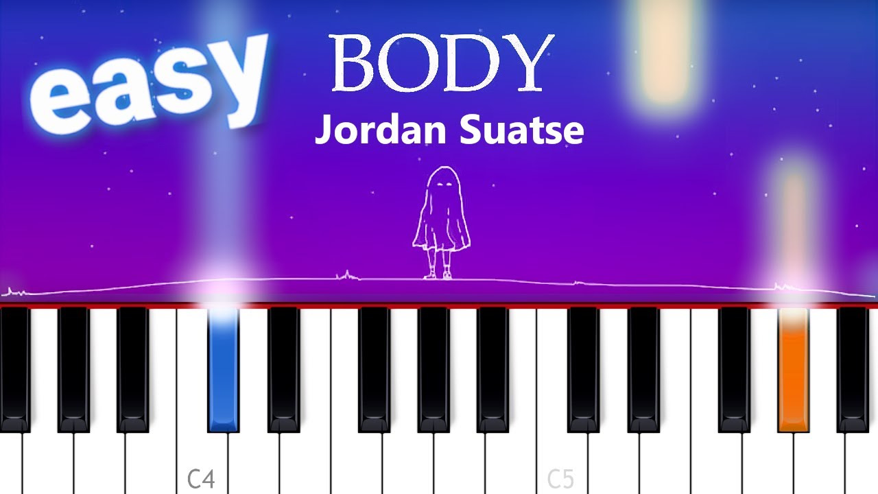 Jordan Suaste - Body | 100% EASY PIANO TUTORIAL - YouTube
