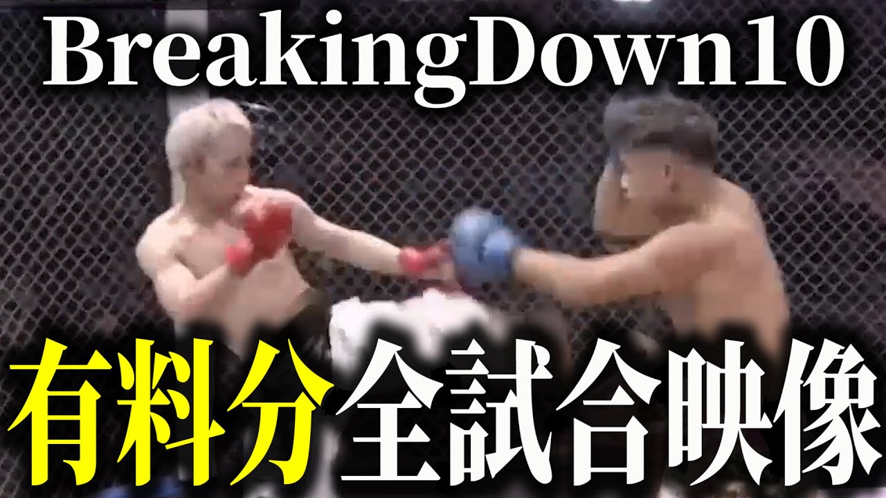 BreakingDown10 全27試合映像公開【ブレイキングダウン】【朝倉未来】 - YouTube