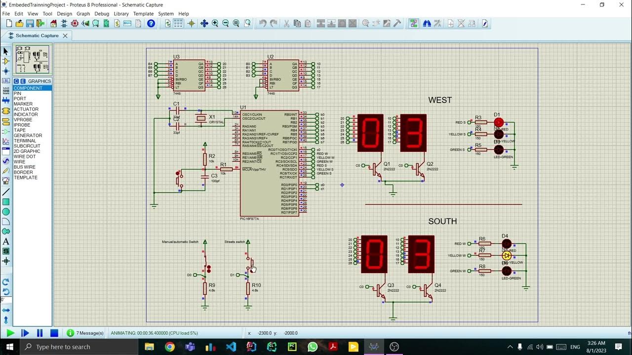 Traffic light controller using PIC16f877a - YouTube