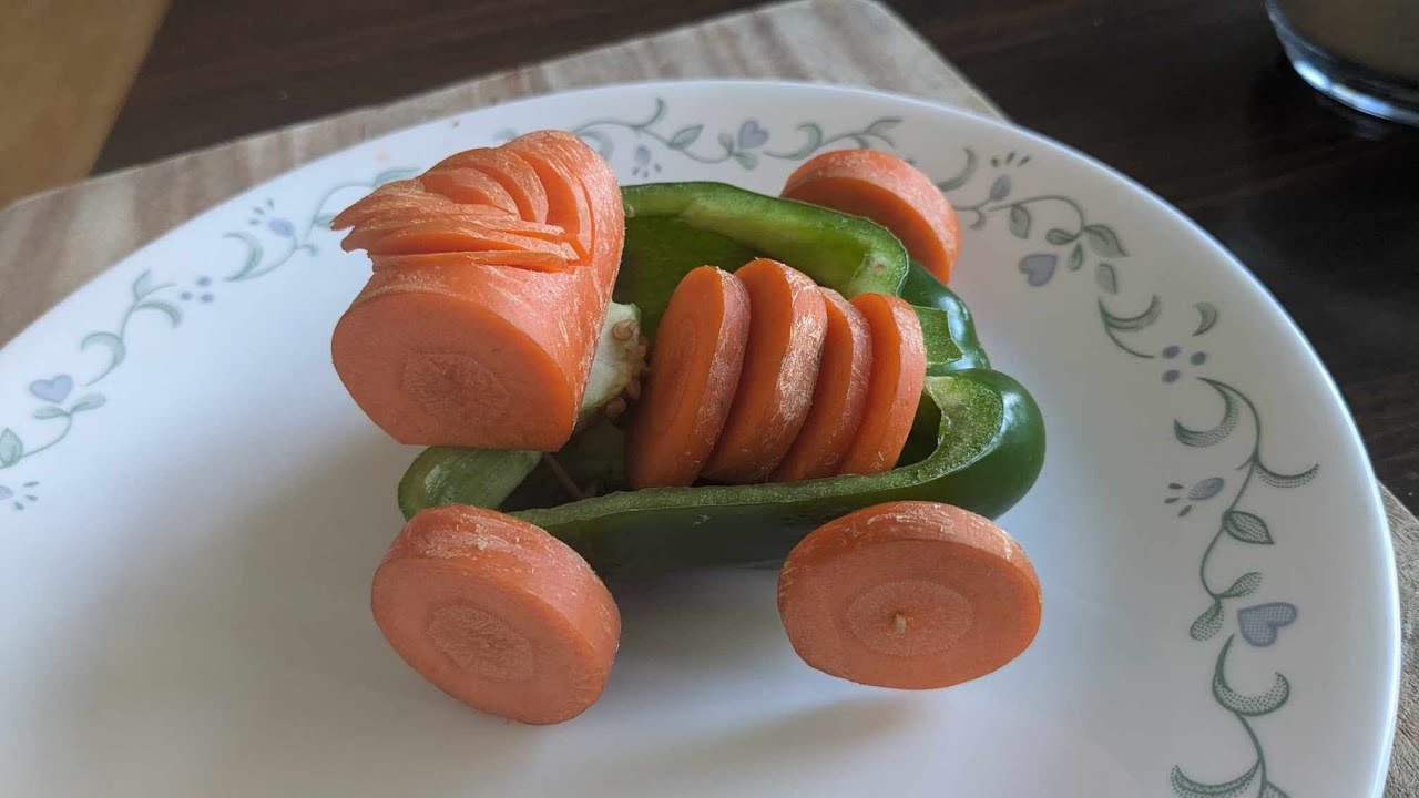 Making vegetable car - YouTube