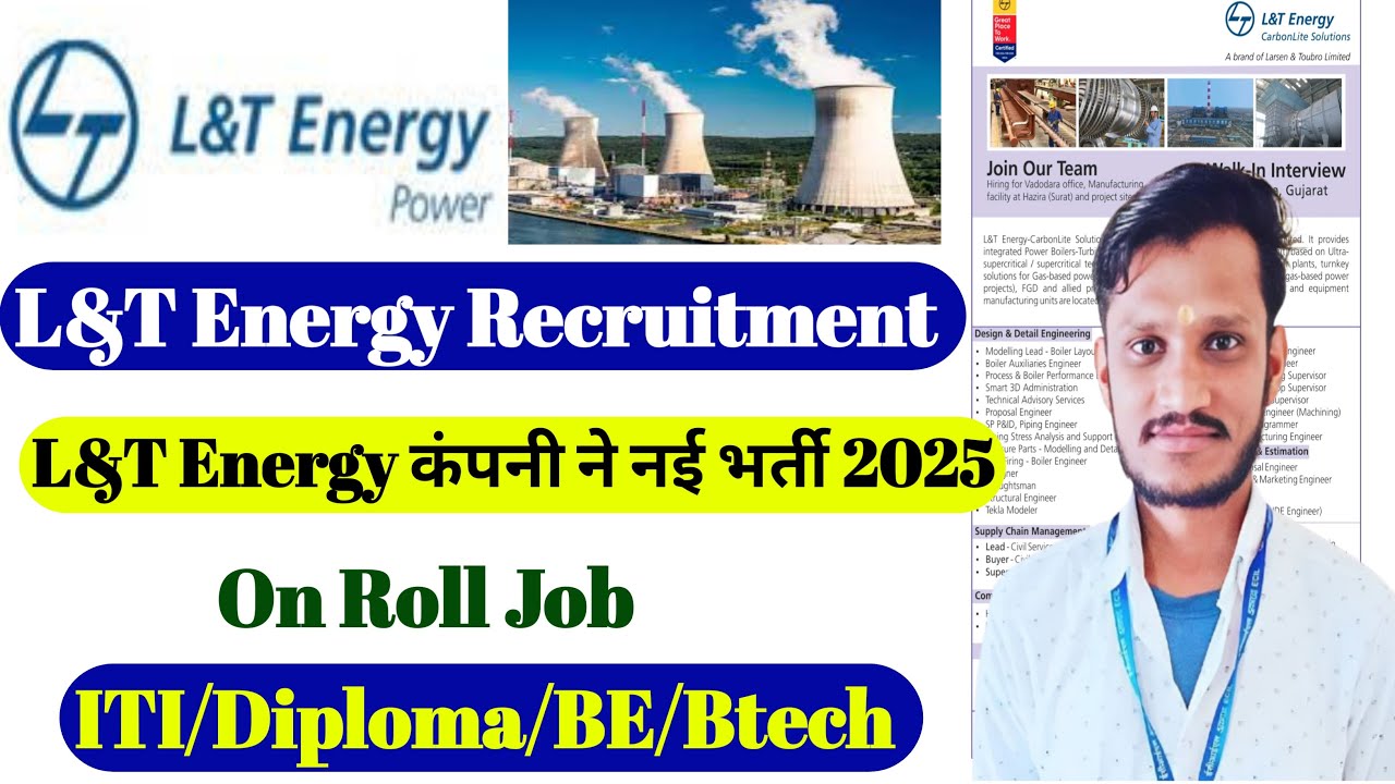 L& T Energy Hydrocarbon Vacancy 2025 ITI/Diploma/Degree | L&T Energy ...