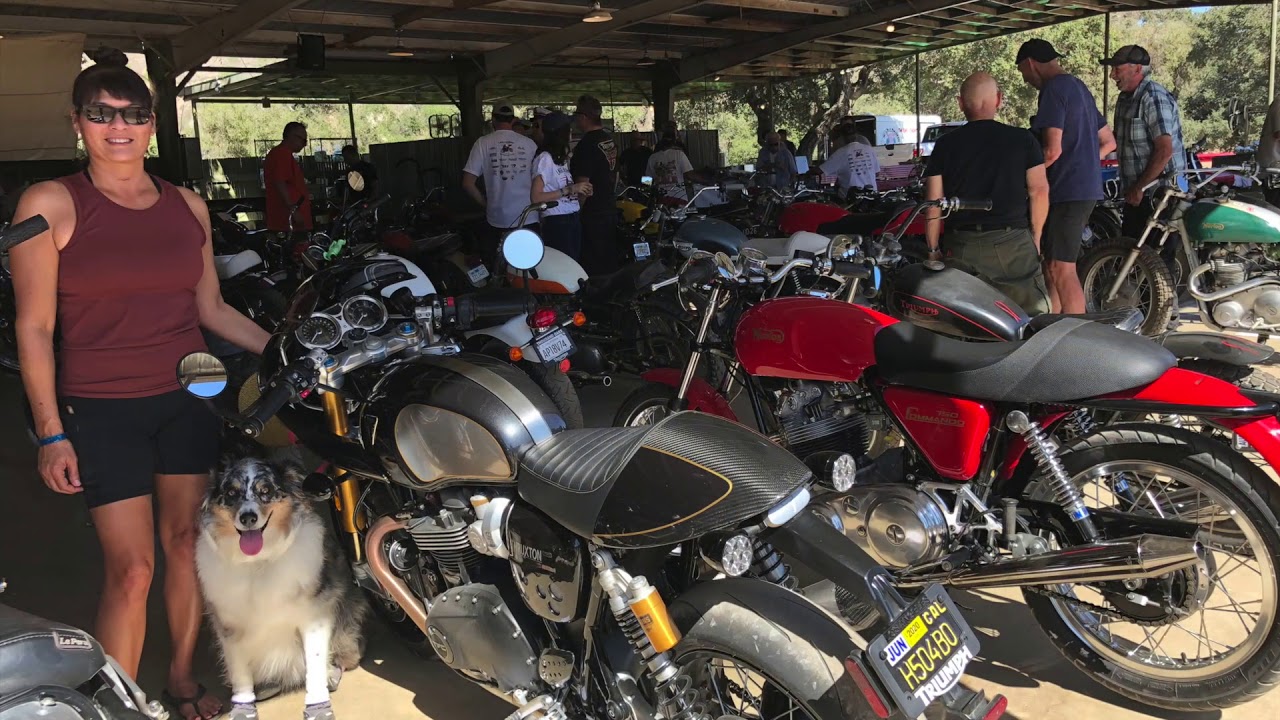 Attending the 2019 Lake Cachuma Vintage British Motorcycle Rally - YouTube