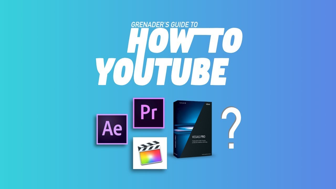 How To Pick The PERFECT Editing Software | How To YouTube Ep.1 - YouTube
