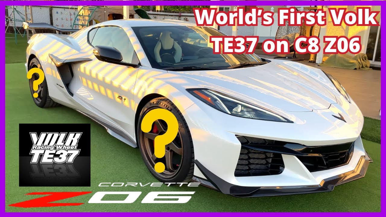 🔥 WORLD'S FIRST Volk Racing TE37 Ultra Wheels on a C8 Corvette Z06 😱 ...