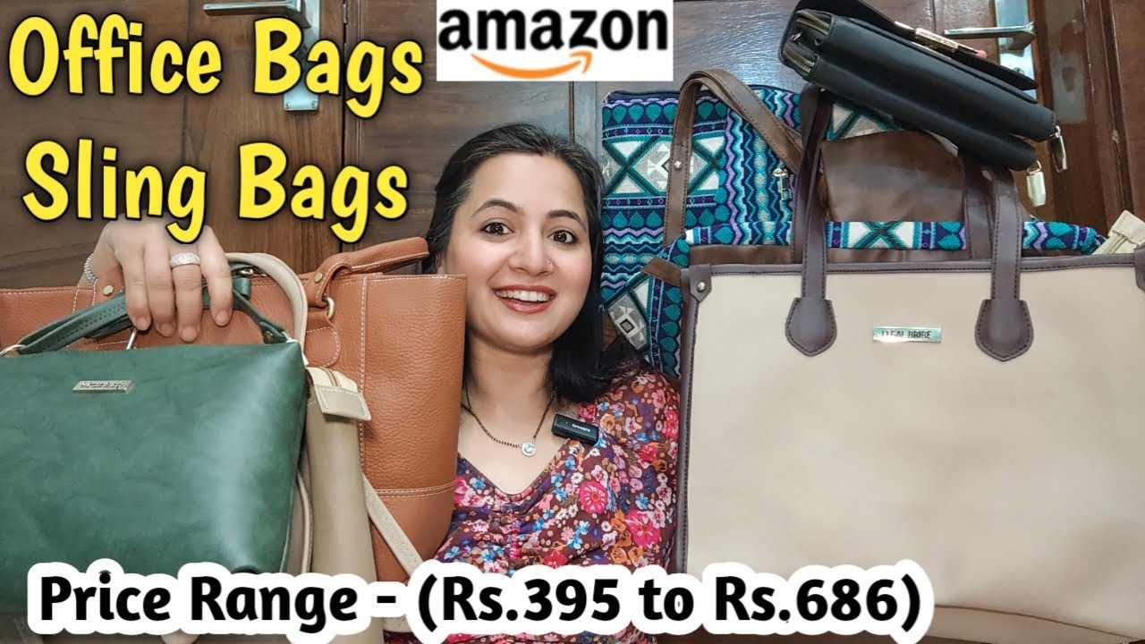 6 Beautiful Amazon Bags Haul 💕 | Perfect Office Bags & Sling Bags ...